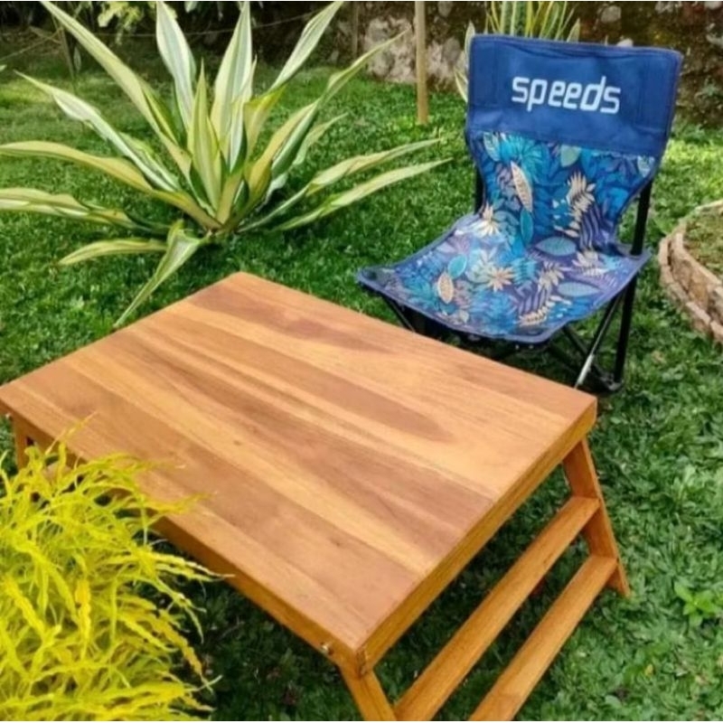 Jual Meja lipat serbaguna kayu jati / meja camping outdoor / meja ...