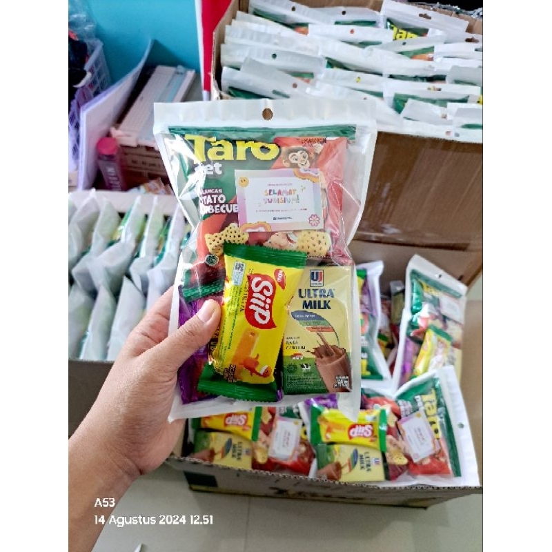 Jual murah !! paket snack 7000 bingkisan ultah anak murah | Shopee ...