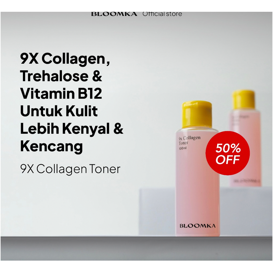 Jual BLOOMKA - 9X Collagen Facial Toner (The Bath Box) | Shopee Indonesia