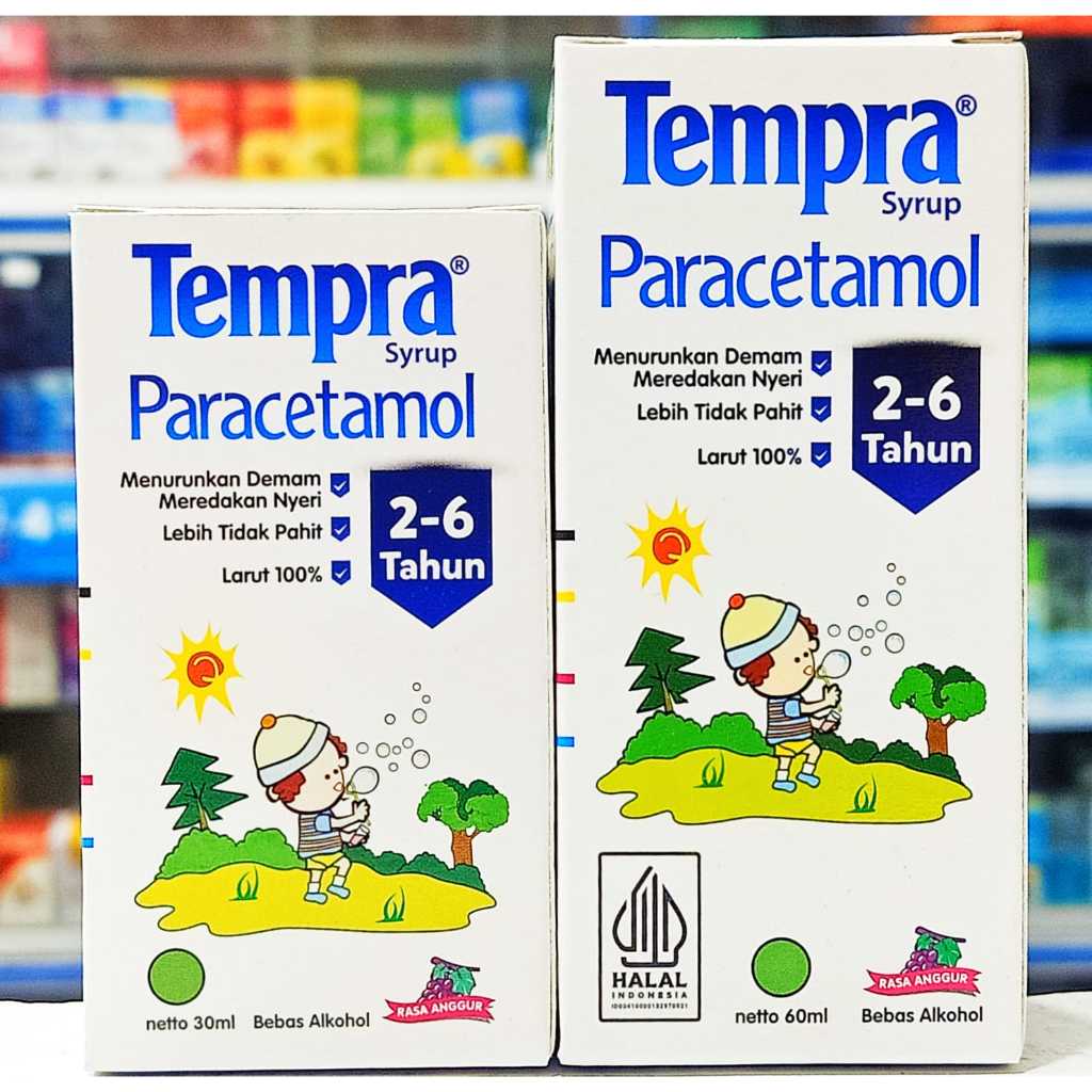 Jual Tempra 𝐒𝐢𝐫𝐮𝐩 (𝟐-𝟔 𝐓𝐚𝐡𝐮𝐧) 𝟑𝟎 & 𝟔𝟎𝐌𝐋 - Meredakan Demam, Sakit Kepala ...