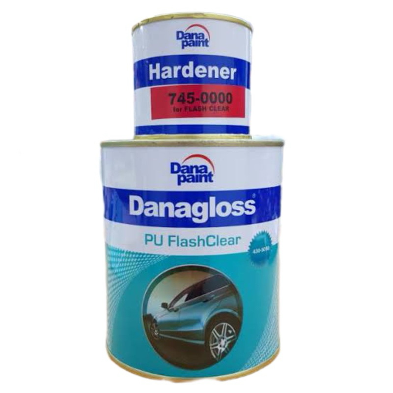 Jual CLEAR/PERNIS DANA PAINT PU FLASH CLEAR + HARDENER (1L) | Shopee ...