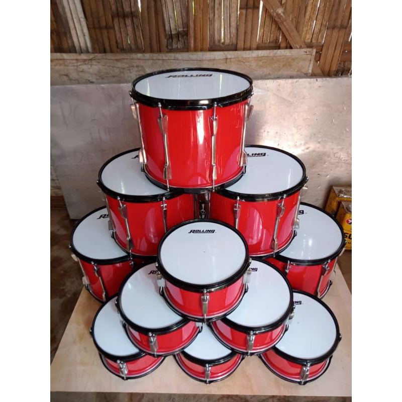 Jual DRUMBAND, SNARE DRUM UKURAN ANAK SEKOLAH SMA + HARNEST / CARRIR ...
