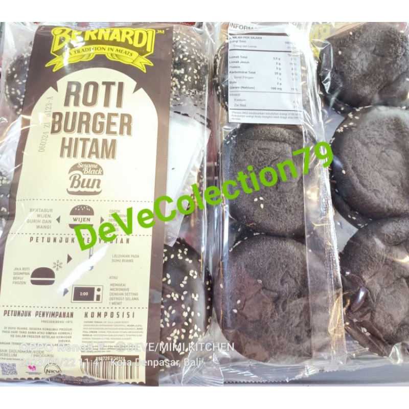 Jual Roti BND Burger Bun Hitam wijen 6pc | Shopee Indonesia