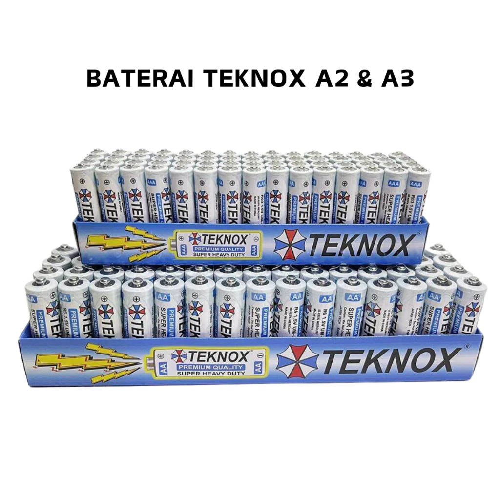 Jual Baterai Batrai Battery Kecil A3 AAA dan A2 AA SNI 60pcs Original ...