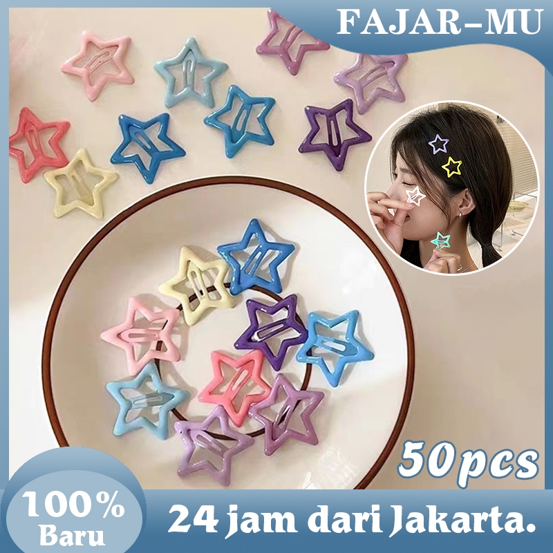 Jual 50pcs Jepit Rambut Bintang Jepit Rambut Bentuk Bintang Pentagram ...