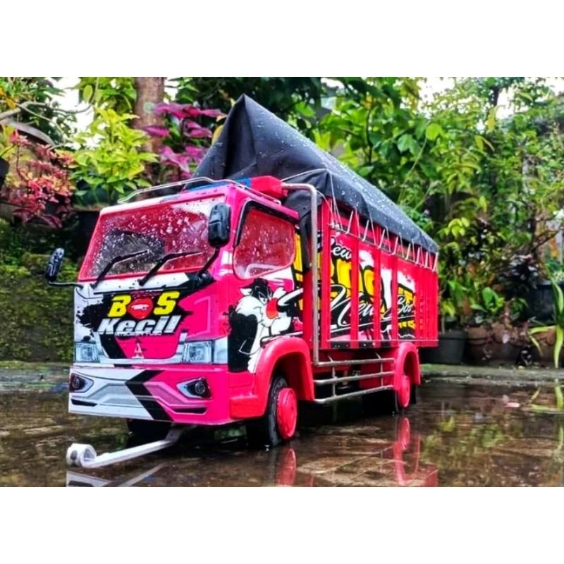 Jual Miniatur truk oleng kayu asli Boss kecil full variasi | Shopee ...