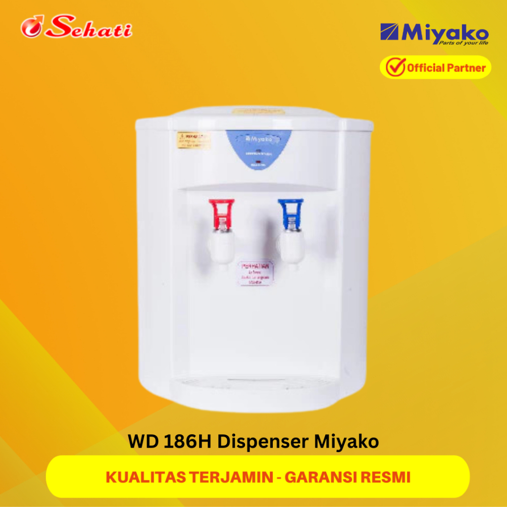 Jual MIYAKO WD 186H Dispenser Miyako 350 W Super Panas dan Normal ...