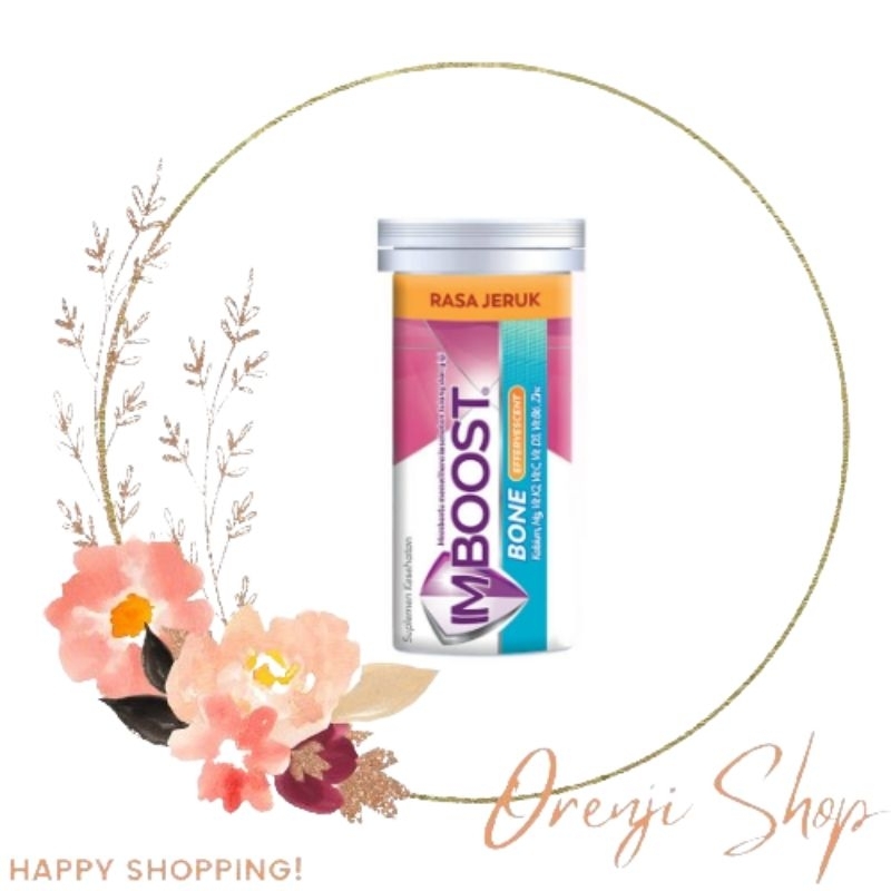 Jual Imboost Bone Effervescent Suplemen Tulang dan Gigi Rasa Jeruk 8 ...