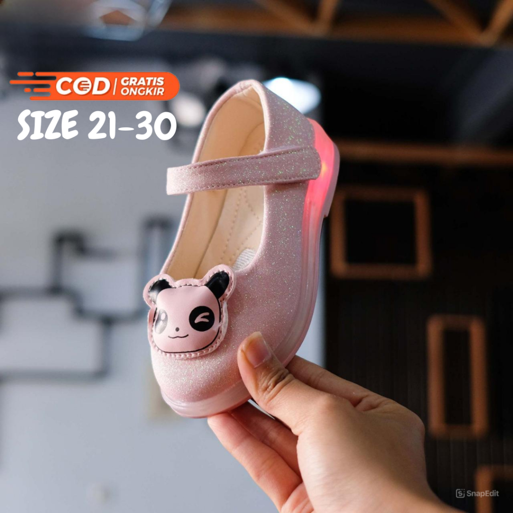 Jual GLORYKIDZ SHB445 Sepatu Pesta Lampu Anak Perempuan Sepatu Flat Anak 1 Tahun - 5 Tahun ...