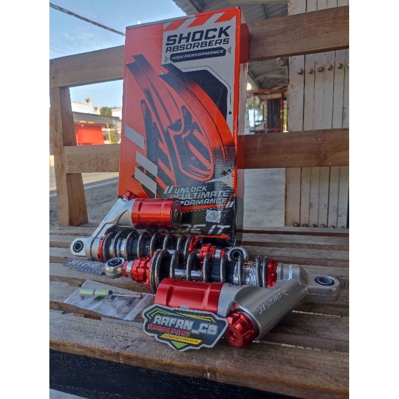 Jual SHOCK TABUNG GP PRO SERIES (277) 280MM 320MM (GREY/ MERAH) (BACA ...