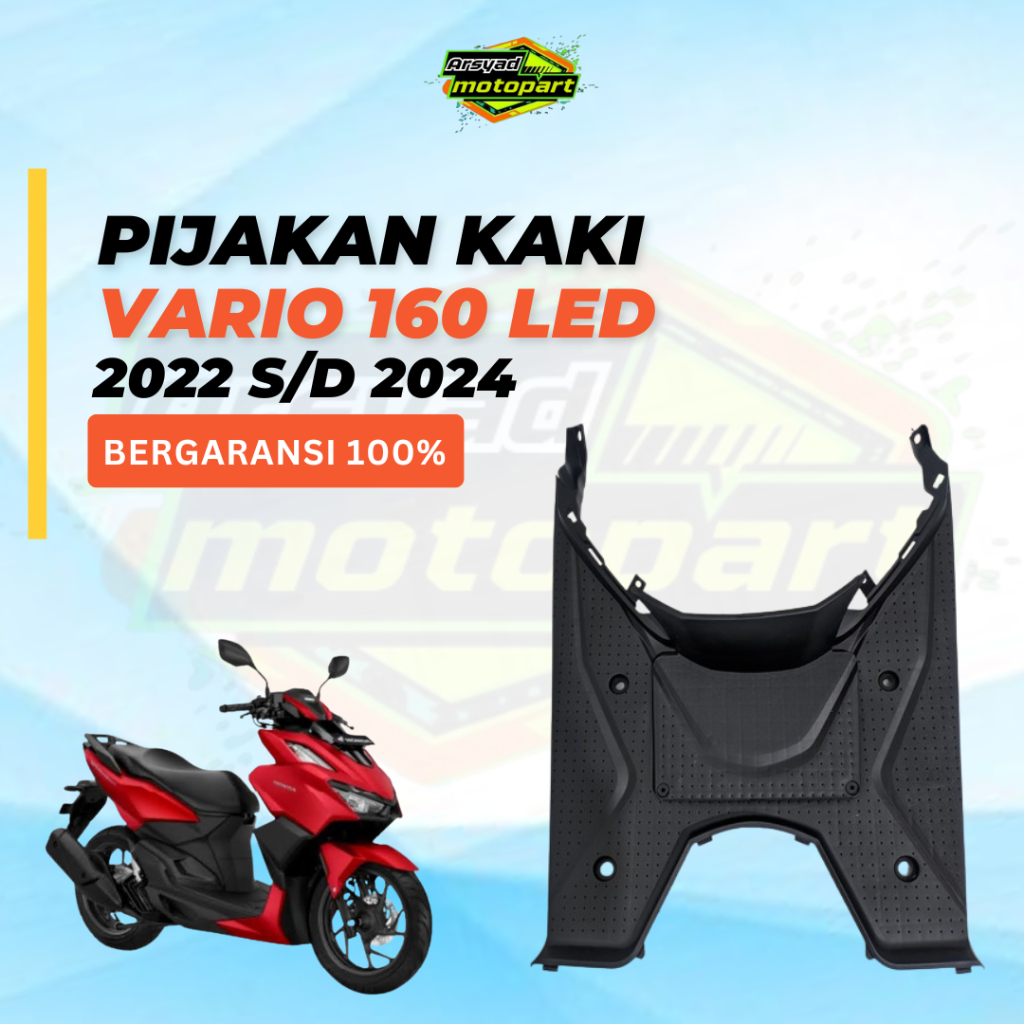Jual Set Bordes Step Floor Alas Pijakan Kaki Plus Tutup Aki Vario 160 Led 2022 2023 2024 K2S ...
