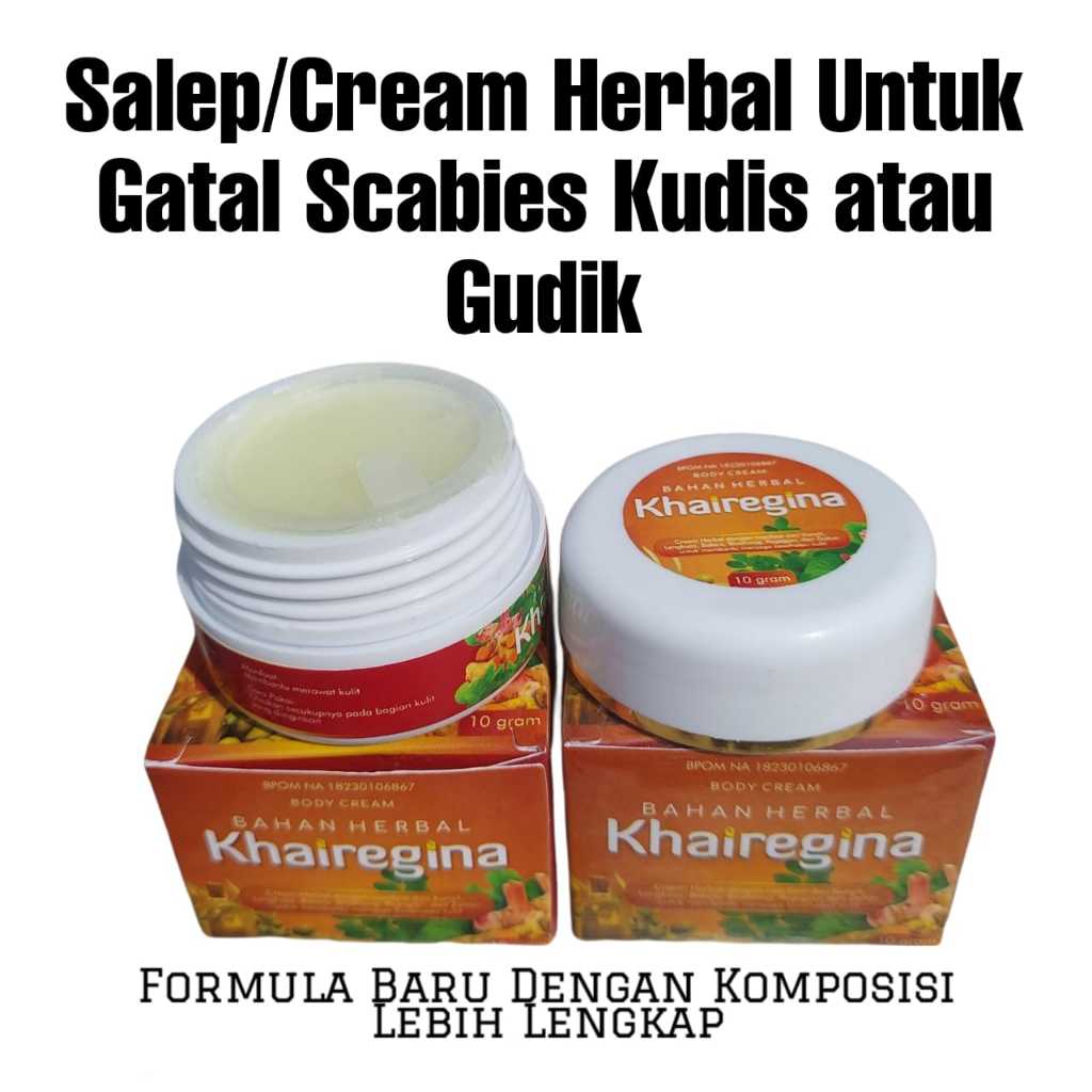 Jual Salep/Cream Scabies Gudik Kudis | Salep/Cream Herbal Khairegina ...