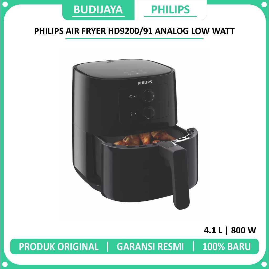 Jual Philips Airfryer Terbaik Low watt - 800 watt - HD9200/91 Analog - Multifungsi - air fryer ...