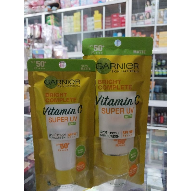 Jual garnier bright complete vitamin c super uv matte spf 50 pa ...