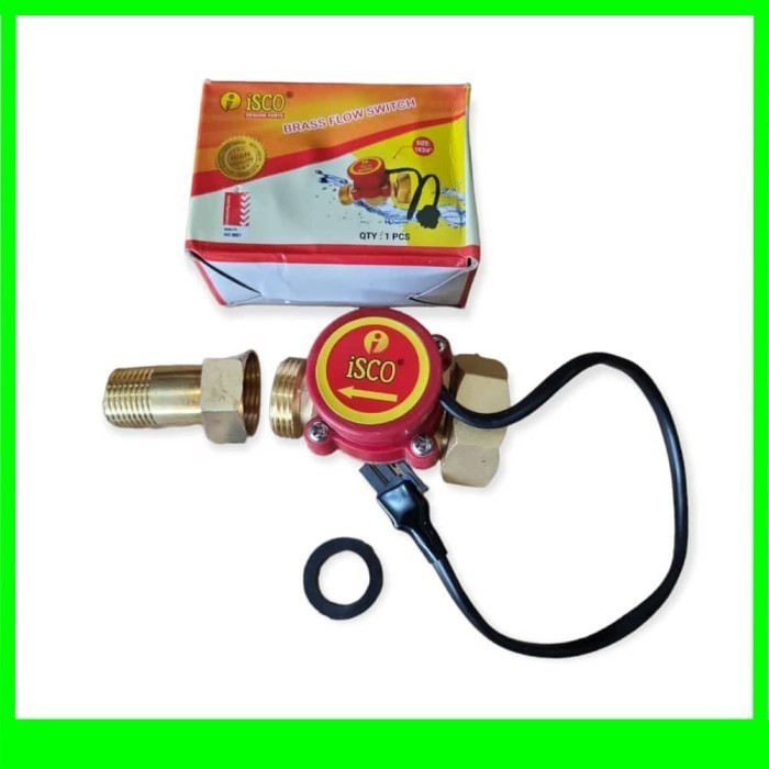 Jual Brass Flow Switch 1 x 3/4 Saklar Otomatis Pompa Air Booster Otomatis Pompa Air Icso ...