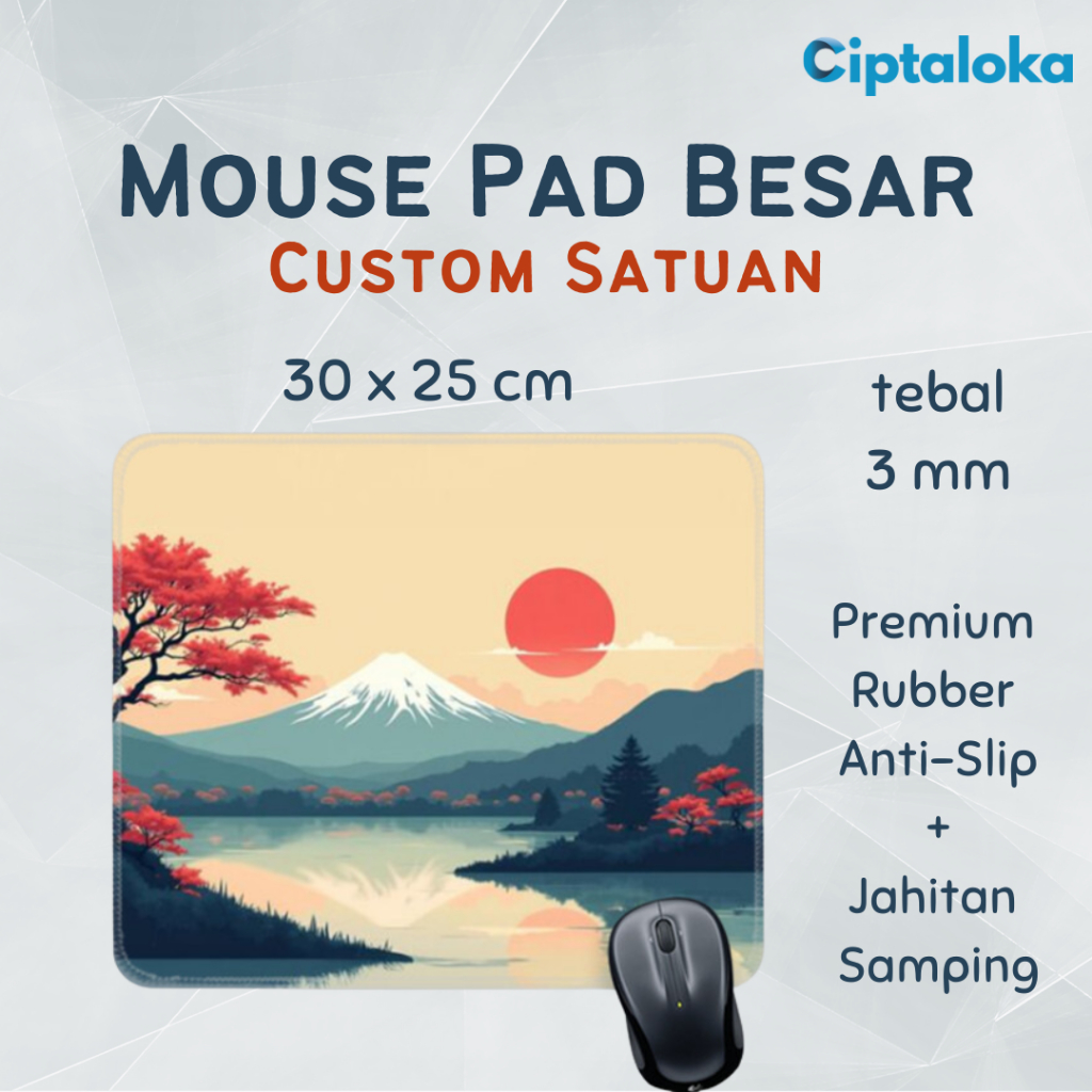 Jual [Premium] Custom Mouse Pad Besar, Gaming MousePad Satuan & Grosir, Sablon Working Mousepad ...