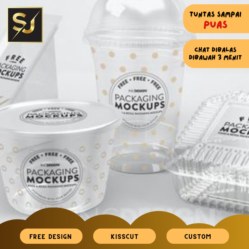 Jual Cetak Stiker Transparan Custom Thank You Label Sticker Botol ...