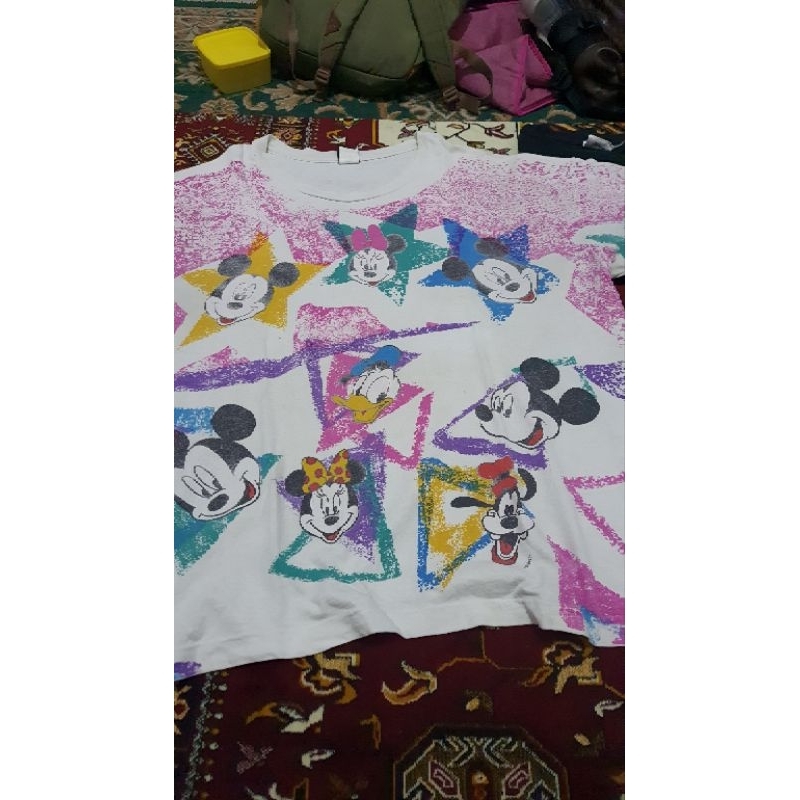 Jual kos vintage Mickey 90's AOP | Shopee Indonesia
