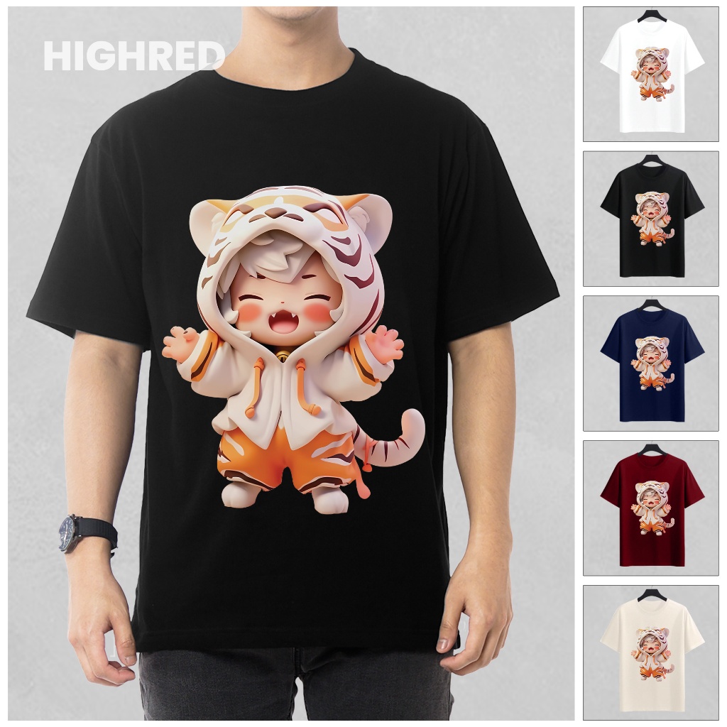 Jual HR KAOS DISTRO DEWASA 3D TRENDY PRIA WANITA UNISEX - TIGER BOY ...