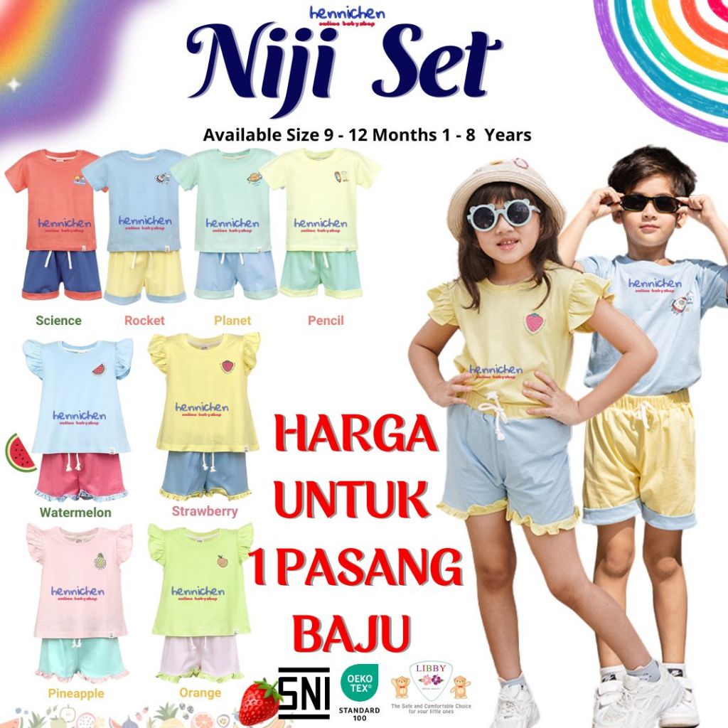 Jual LIBBY BABY NIJI SET BOY AND GIRL SETELAN ANAK PEREMPUAN DAN LAKI ...