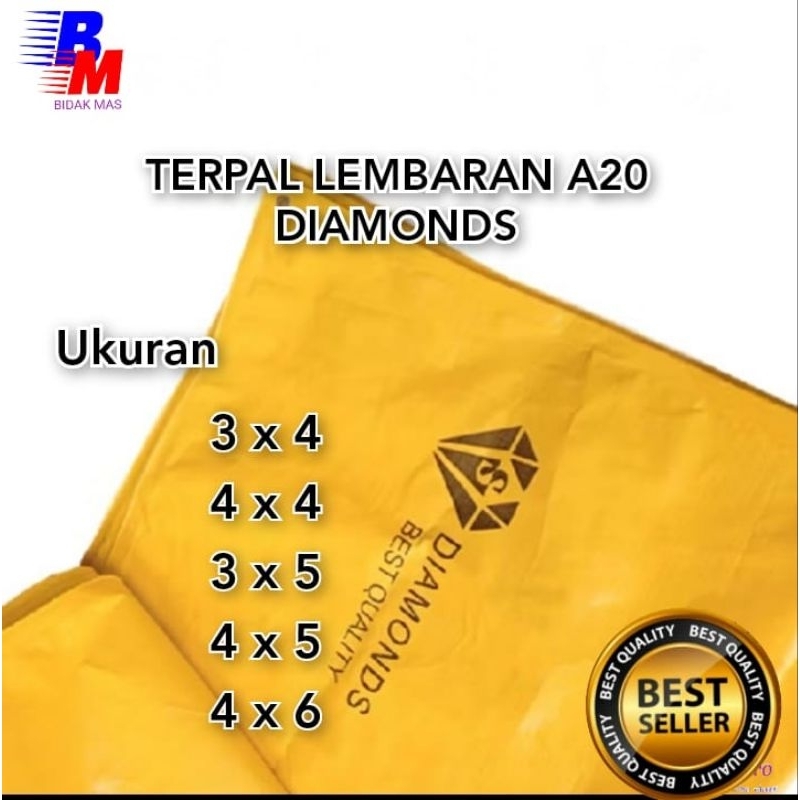 Jual Terpal lembaran DIAMONDS A20 KUNING terpal teruk tenda | Shopee ...
