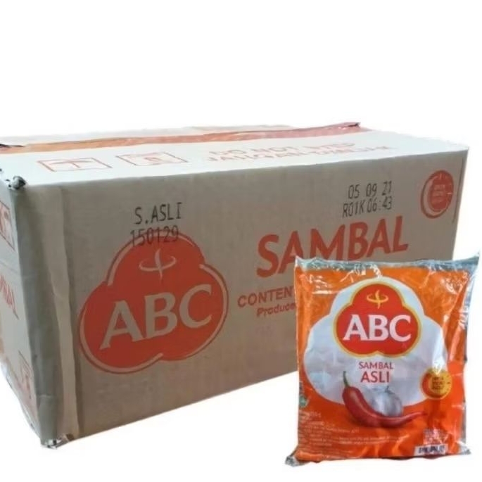 Jual Saus Sambal Sachet ABC Saset Stick 8gr per DUS isi 21 Pack ...