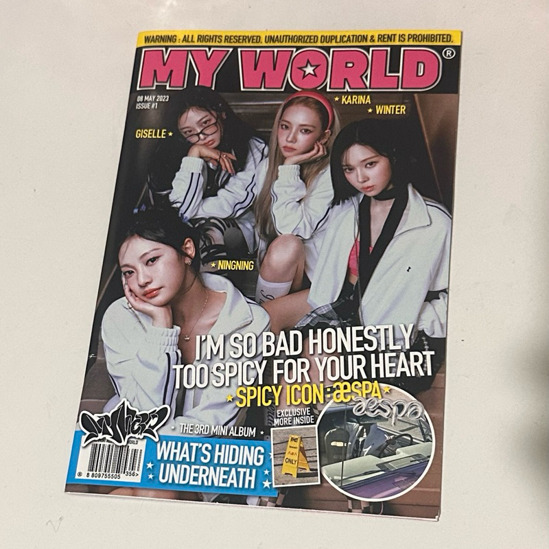 Jual [ready stock] album only aespa the 3rd mini album my world zine ver (spicy ver) | Shopee ...