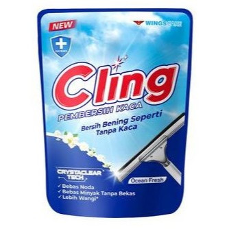 Jual Cling Pembersih Kaca Ocean Fresh Biru Pouch 425ml | Shopee Indonesia