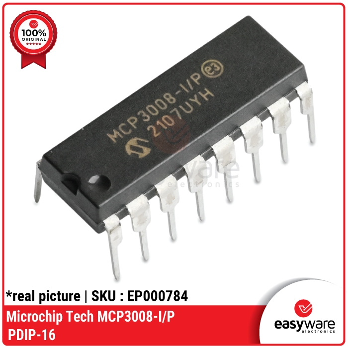 Jual MCP3008 MCP3008-I/P DIP16 ORIGINAL | Shopee Indonesia