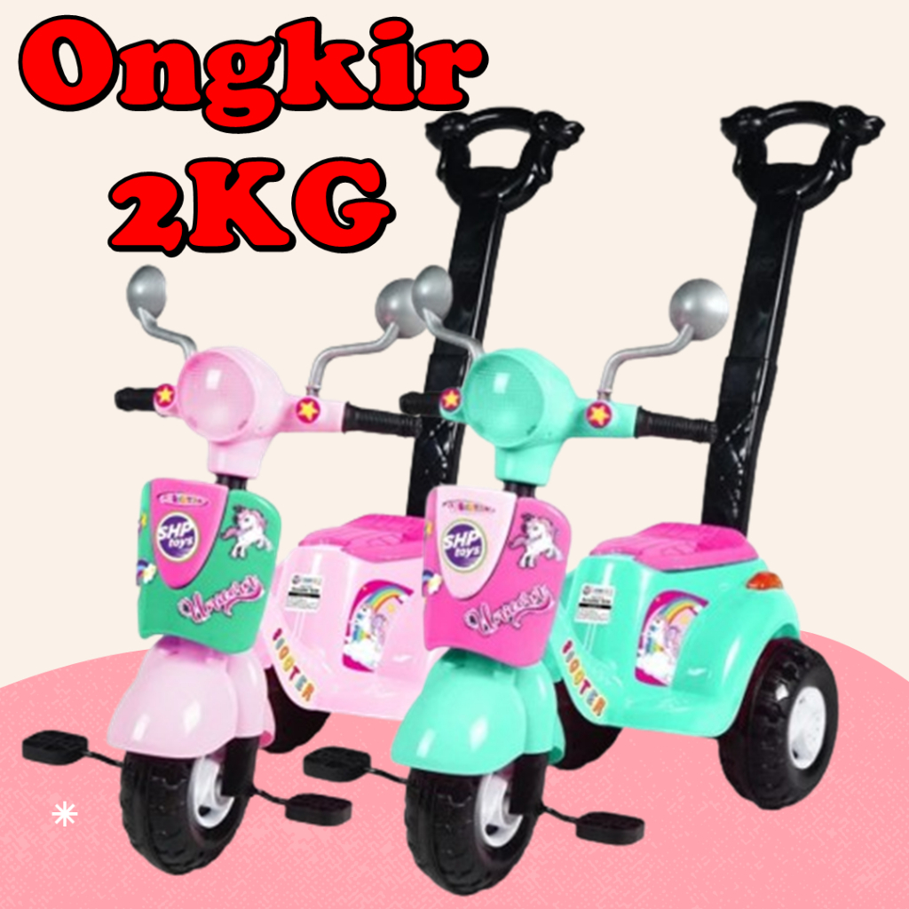 Jual Mainan Anak Sepeda Roda Tiga Scooter 609 SHP TOYS- Maenan Roda 3 ...