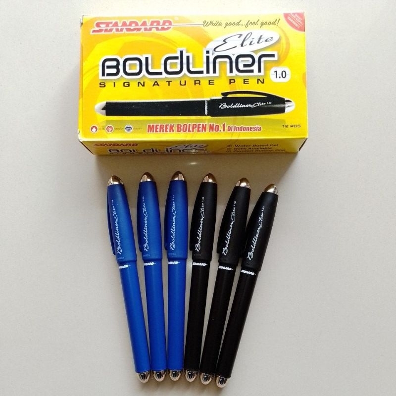 Jual Pulpen Standard BoldLiner Elite ( 12 Pcs ) [ Original ] | Shopee ...