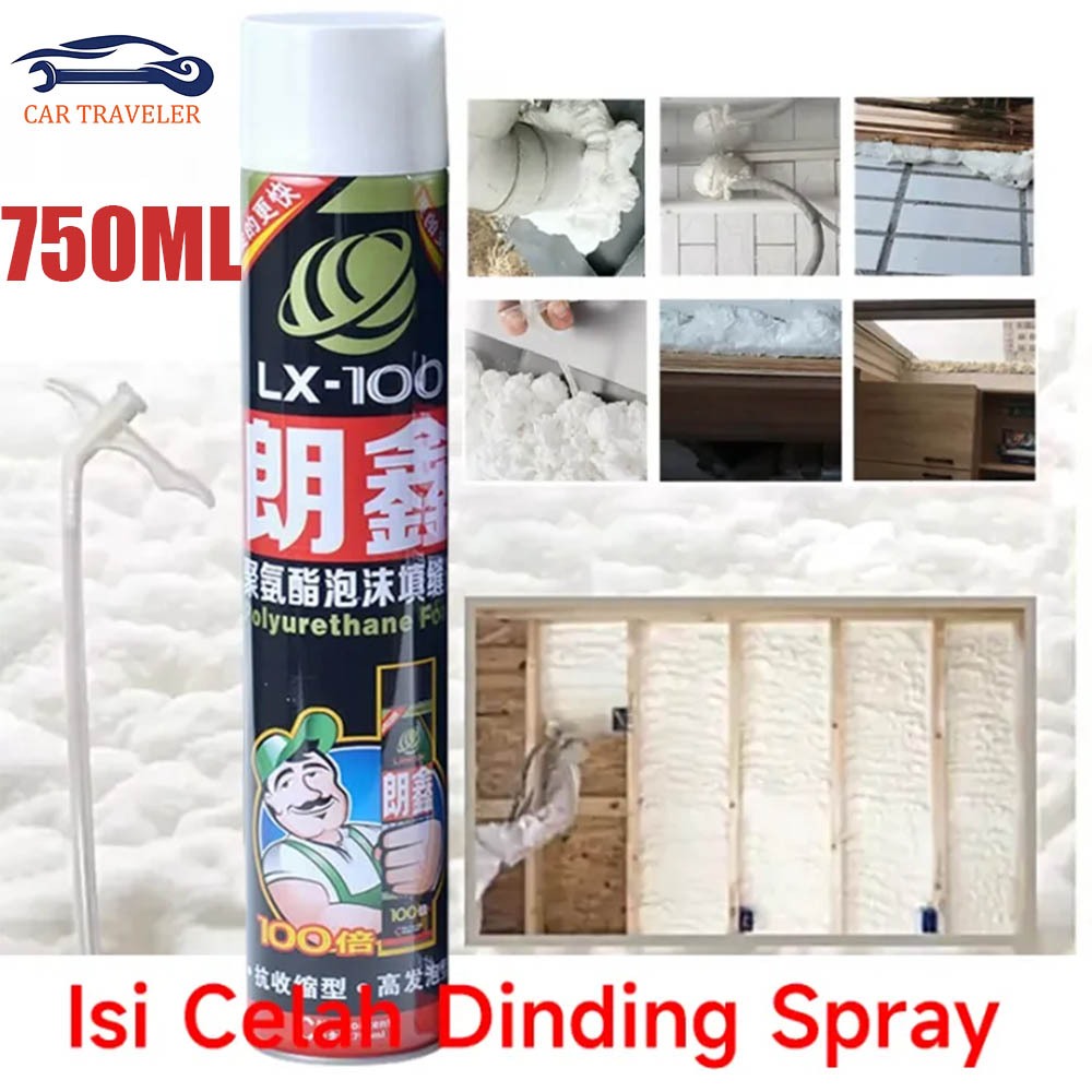 Jual 750ml PU Sealant Foam Spray PU Busa Foam Sealant Polyurethane Foam / PU FOAM | Shopee Indonesia