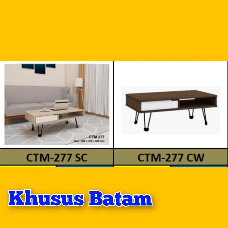 Jual Meja sofa tamu CTM-277/coffee table (KHUSUS BATAM) | Shopee Indonesia
