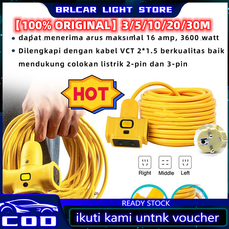 Jual 3M/5/10/20/30 Meter Kabel Sambungan Multi Fungsi Colokan Kabel ...