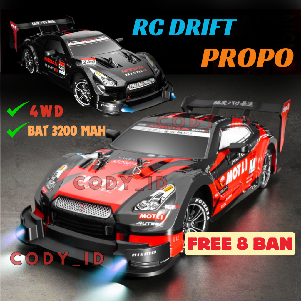 Jual RC Drift 4WD Propo skala 1:16 / Mobil Remot Drift 4WD / Mobil RC ...