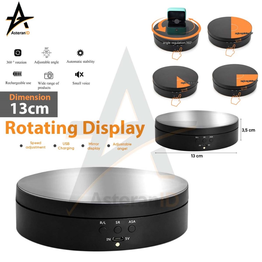 Jual Rotating Rotary Turn Table Display Putar Diameter 13 cm | Shopee ...