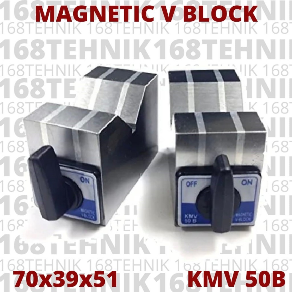 Jual Magnetic V Block / V Blok Magnet KMV 50B - Magnetic Tools V Block ...