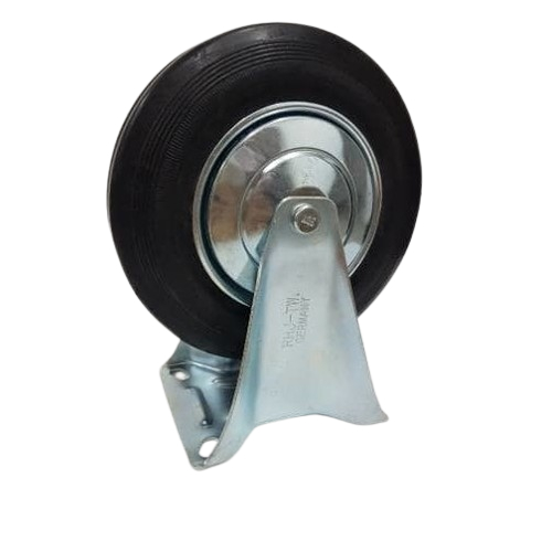 Jual Roda Karet Troli 8 Inch Mati/ Rubber Caster Fixed 8" ROHA | Shopee ...