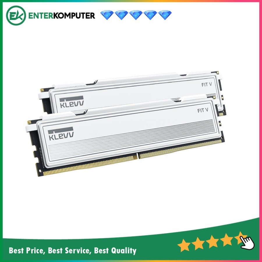Jual KLEVV FIT V DDR5 White PC44800 5600Mhz 32GB (2X16GB) / RAM 32GB ...
