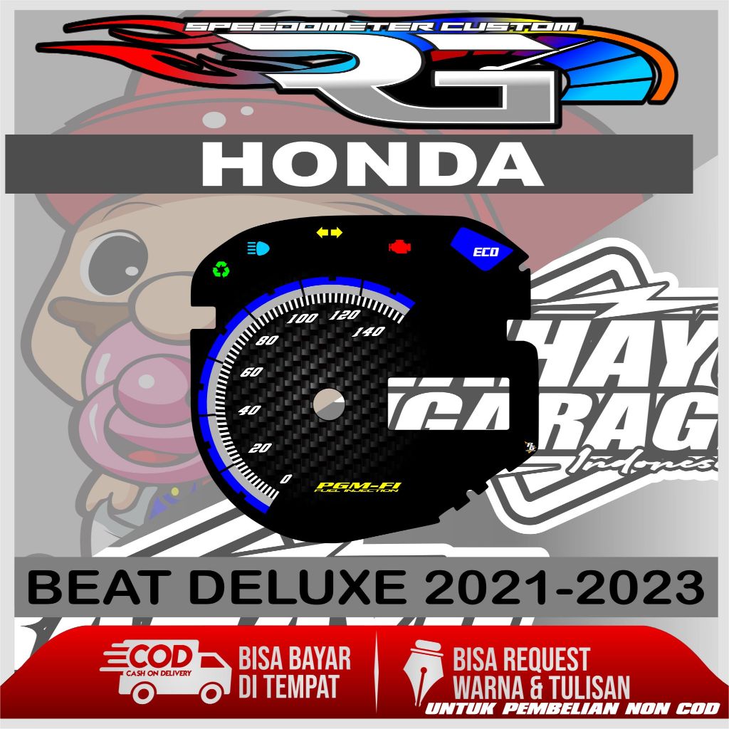 Jual PAPAN SPEEDOMETER CUSTOM HONDA BEAT DELUXE 2021-2023 | Shopee ...