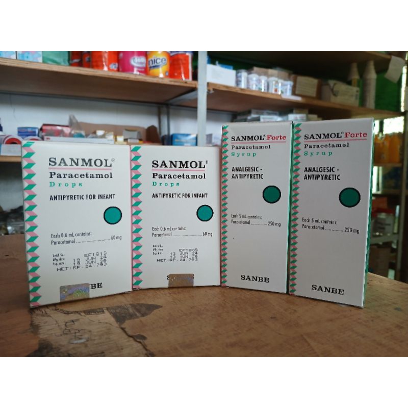 Jual Sanmol Paracetamol Syrup 60ml & Sanmol Paracetamol Drops 15ml | Shopee Indonesia