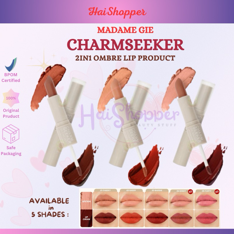 Jual MADAME GIE CHARMSEEKER 2IN1 OMBRE - LIP CREAM OMBRE MADAME GIE ...