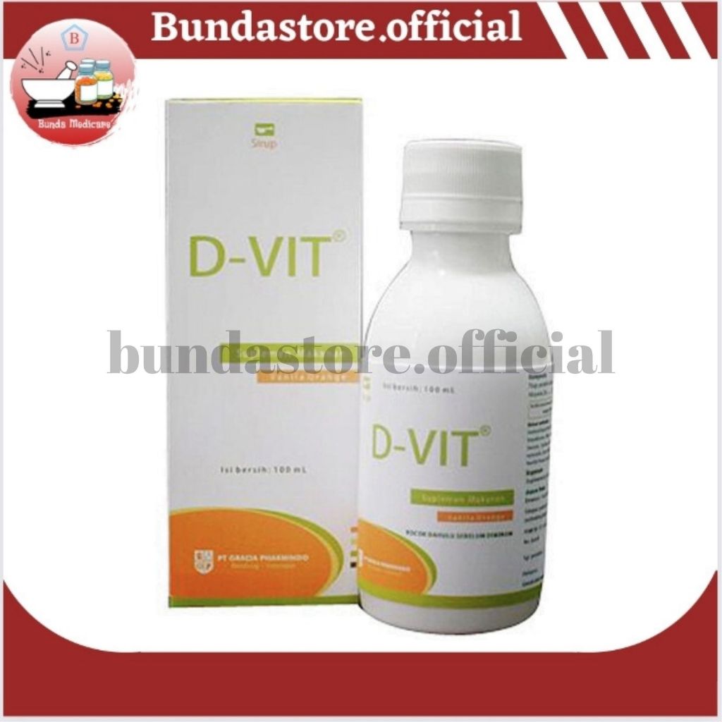Jual D-VIT Syrup 100 ml - Suplemen Rasa Vanilla Orange - Multivitamin ...