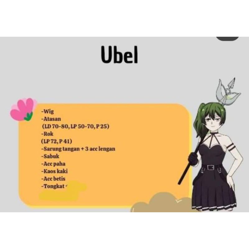 Jual Ubel anime sousou no frieren fullset costume dan wig cosplay ...