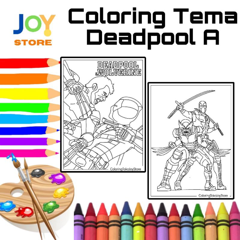 Jual Kertas Mewarnai Gambar Anak ukuran A4 dan A5 150 gsm - Coloring ...