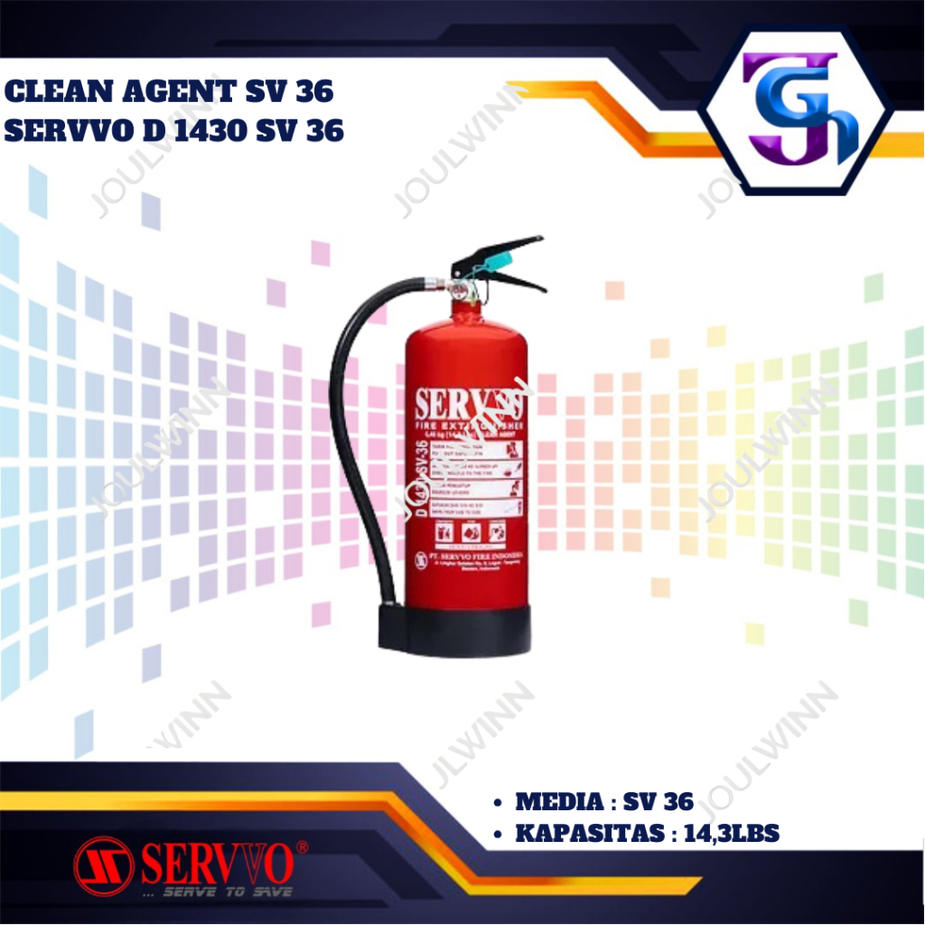 Jual SERVVO D 1430 SV 36 14,3Lbs Clean Agent SV 36, Portable - APAR ...