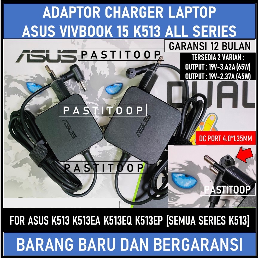 Jual Adaptor Charger Asus Vivobook 15 K513 K513EA K513EQ K513EP original | Shopee Indonesia
