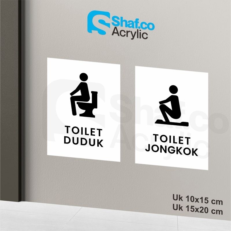 Jual STICKER TOILET DUDUK & TOILET JONGKOK // STIKER // RAMBU-RAMBU ...
