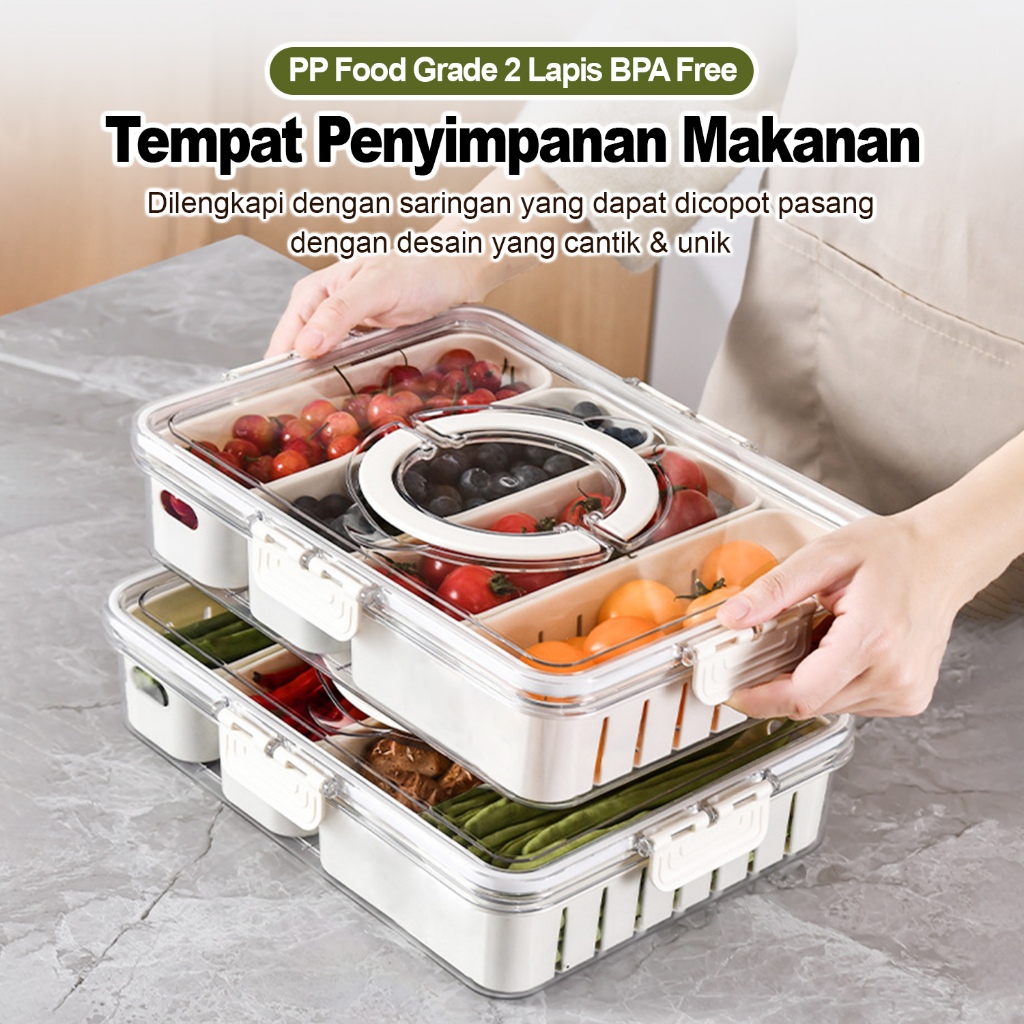 Jual Kotak Penyimpanan Kulkas/ Kotak Penyimpanan Makanan Agar Tetap ...