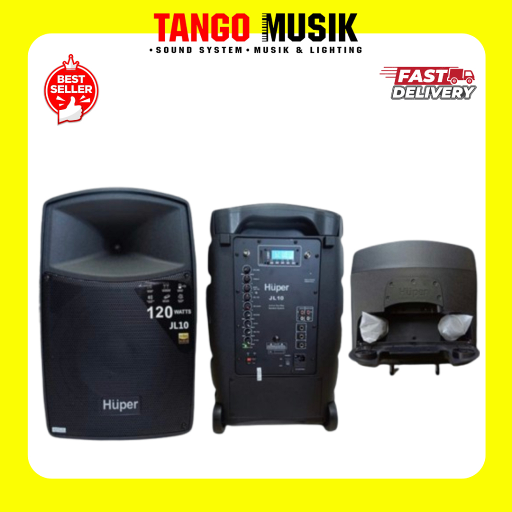Jual SPEAKER PORTABLE HUPER JL 10 120 WATT ORIGINAL (HARGA 1 PCS ...
